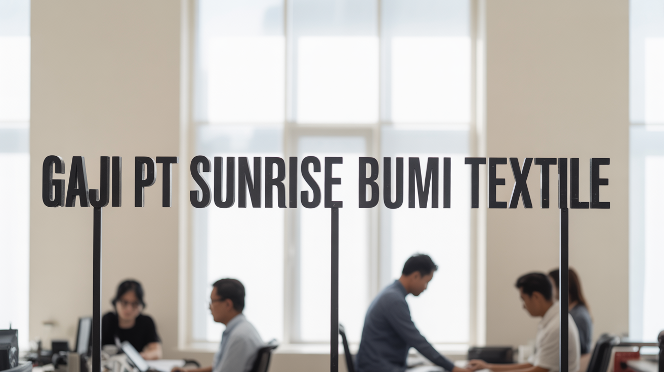 Gaji Pt Sunrise Bumi Textile - Teknokeun.com